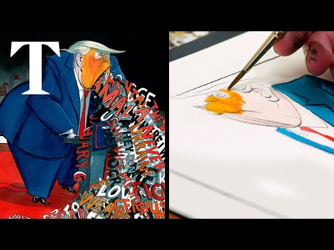 How I draw Donald Trump: The Times political cartoonist