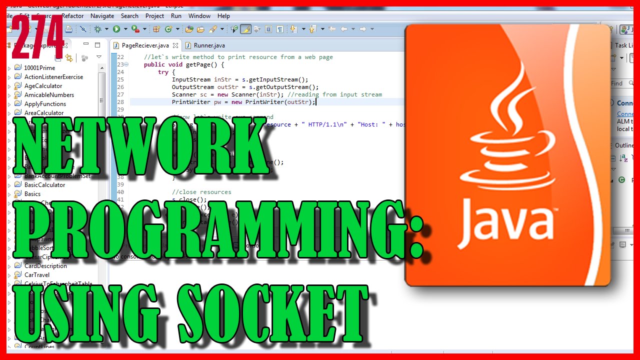 JAVA Network programming - using Socket example