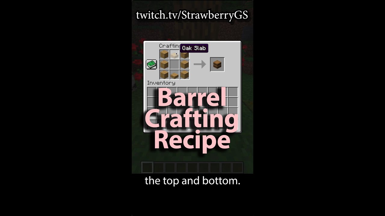Barrel Minecraft Crafting Recipe