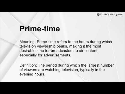 Prime-time Meaning