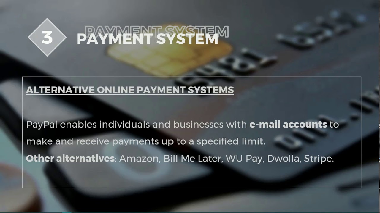 E-commerce payment and security Part 3. Payment systems