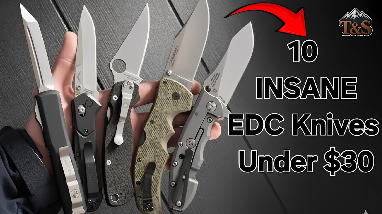10 INSANE EDC Knives Under $30 (Amazon Deals You’ll Actually Carry)
