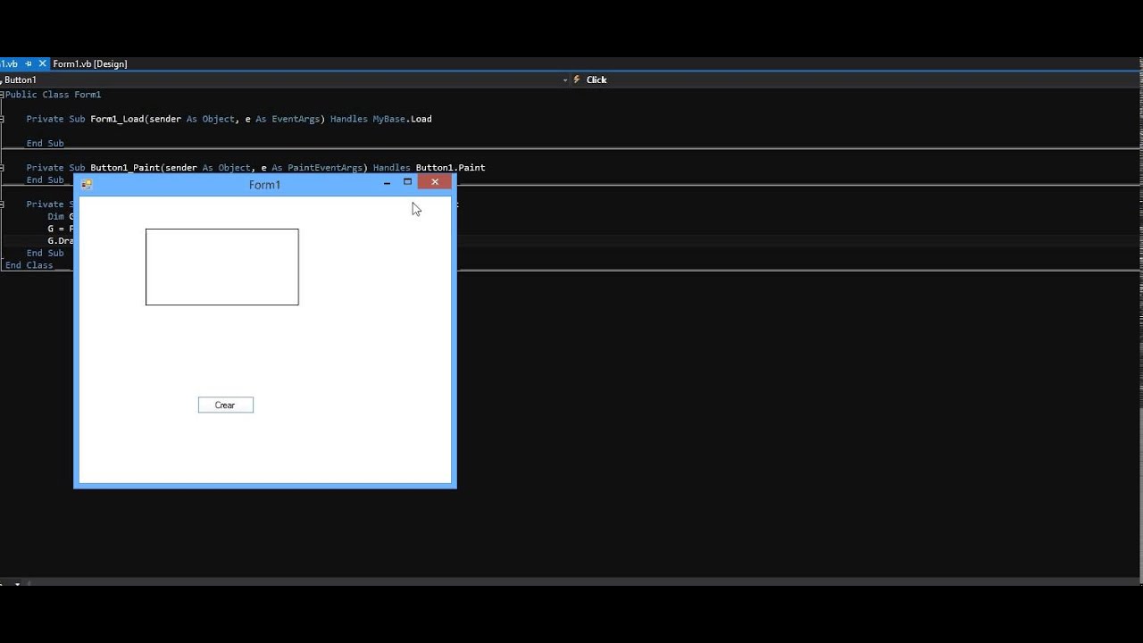 Metodo DrawRectangle Visual Basic