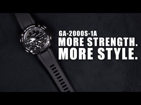 MORE STRENGTH & MORE STYLE - G-SHOCK GA-2000S-1A - UNBOXING & SPEC