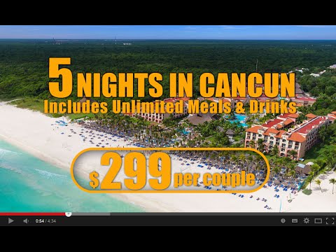 Cancun Vacation Packages From $299 Per Couple