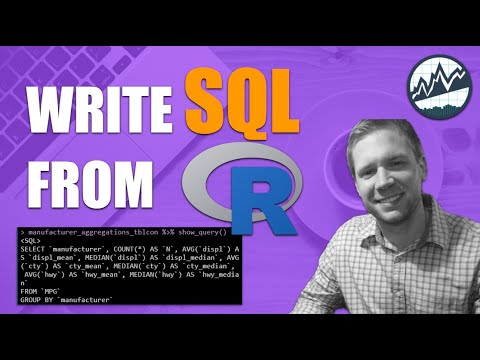 dbplyr: write SQL from R.