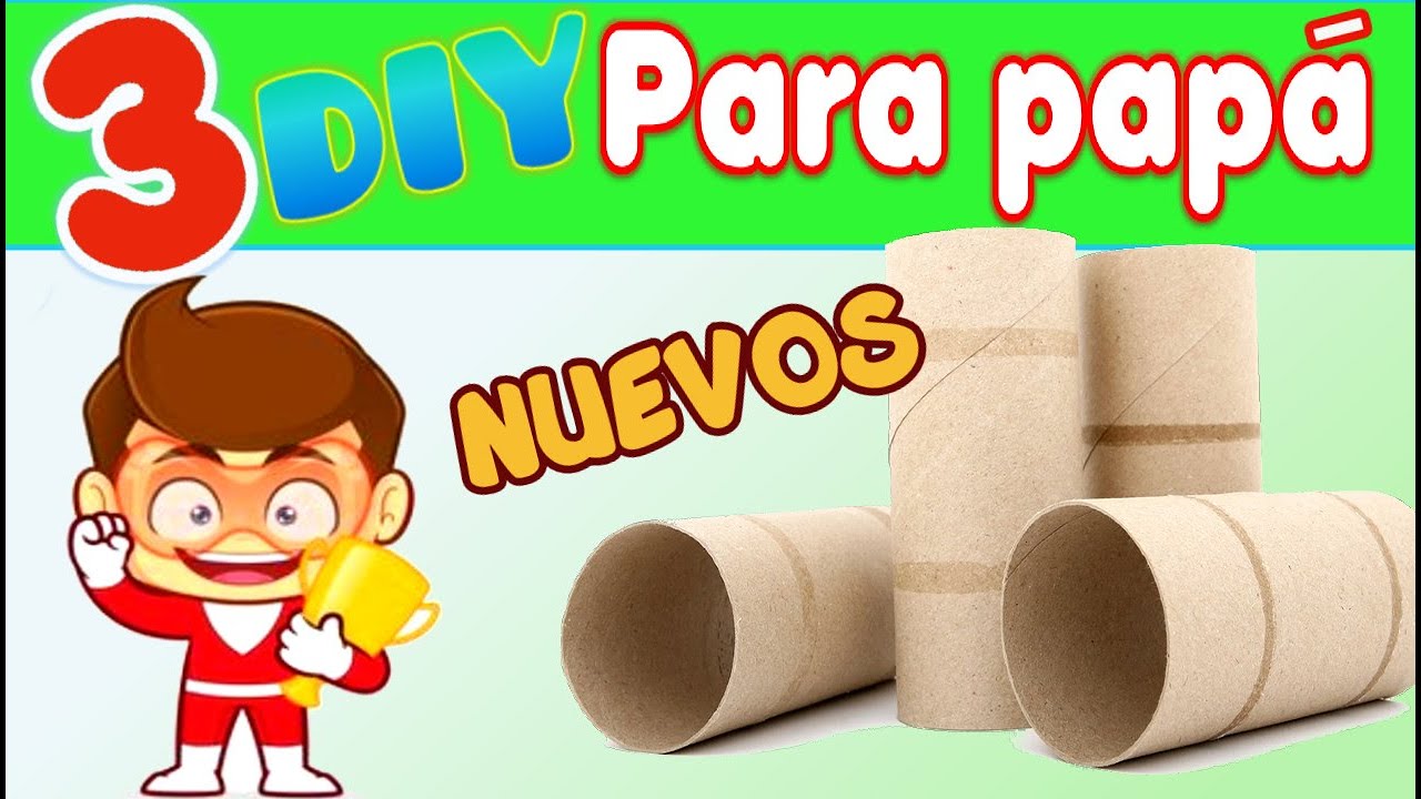Father's Day Gifts for Grandpa with Toilet Paper Rolls, Easy Crafts for Dad's Birthday