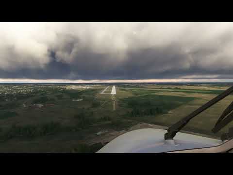 Landing in Minot North Dakota | KMOT (MOT) | Minot International Airport #beechcraft #planelanding