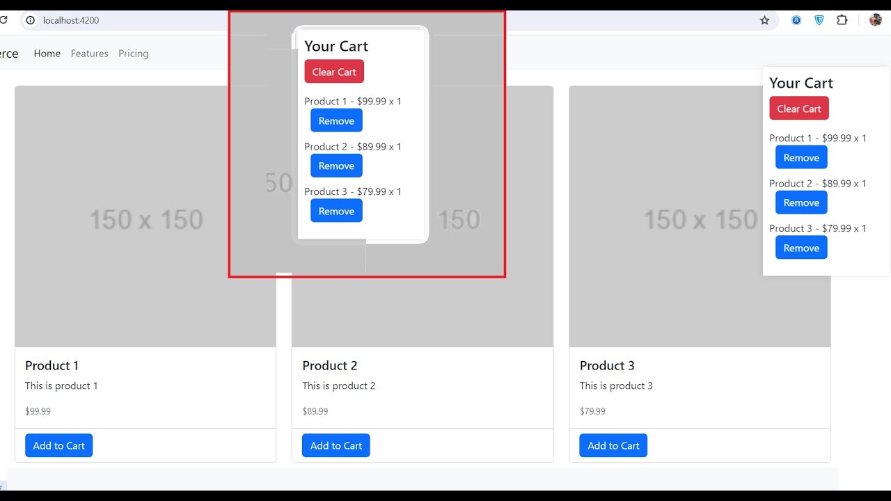 Create Ecommerce Website in Angular 17 using Bootstrap 5 Part 2 | Add to cart(mini cart)