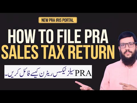 New PRA IRIS Portal IHow to File PRA Sales Tax Return I Punjab Revenue ...