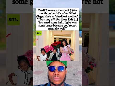 Cardi B CLAPS BACK at Offset: '$50K a Month on Our Kids & You Call Me a Deadbeat?! #shorts #cardib