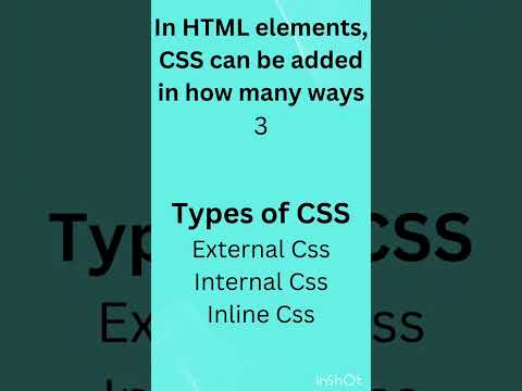 Types of CSS