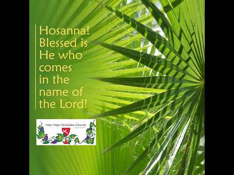Hosanna! Blessed is He who comes in the name of the Lord!