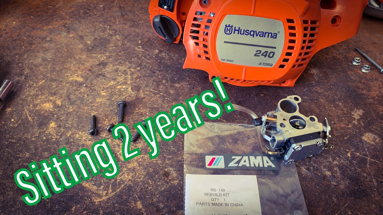 Husqvarna 240 Chain Saw - Carb Rebuild and Dissassembly