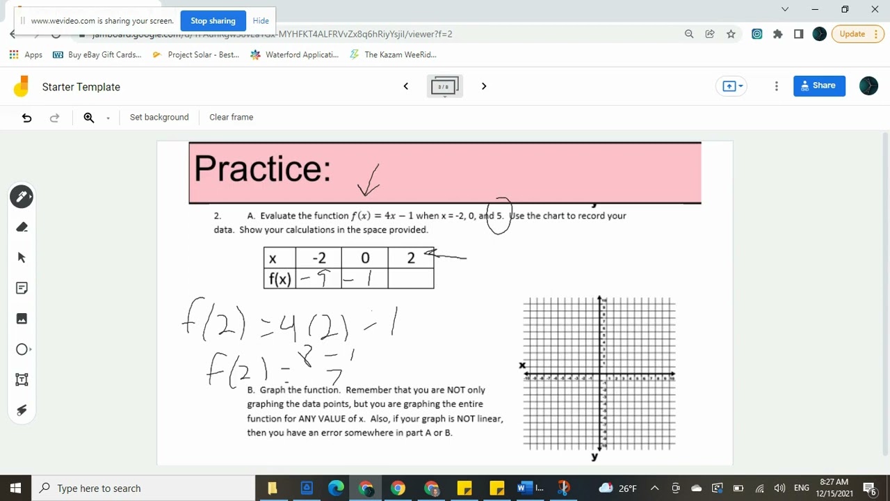 I can use Function Notation Practice Quiz