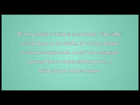 Hanger Meaning