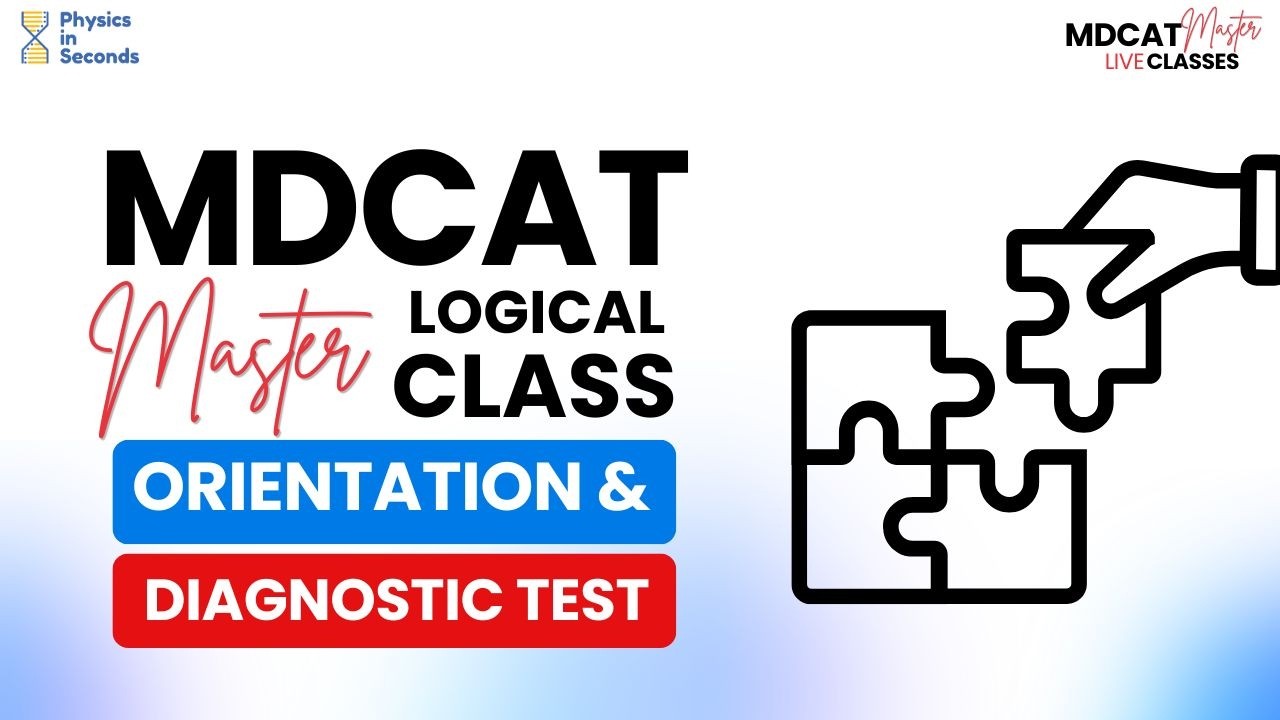 MDCAT | Logical Reasoning Master Class | Orientation & Diagnostic Test