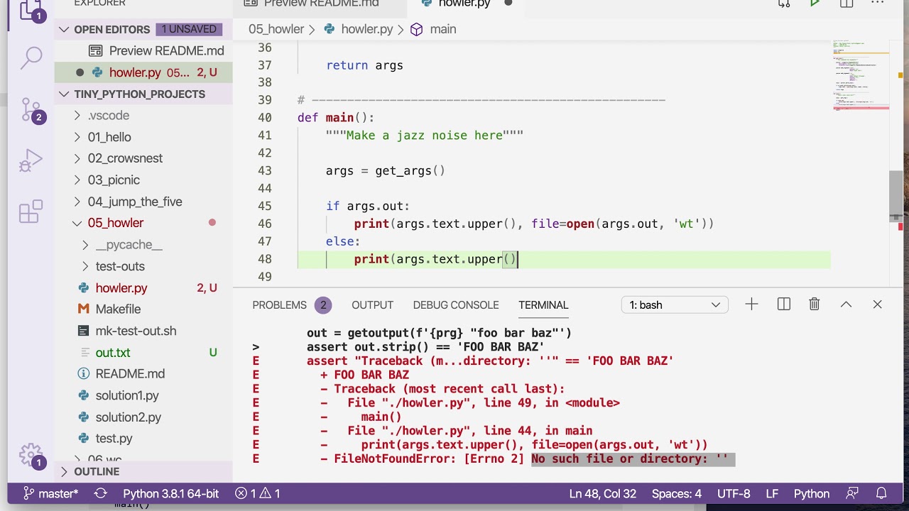 Tiny Python Projects: Ch 5 Pt 5 (Solution 1)