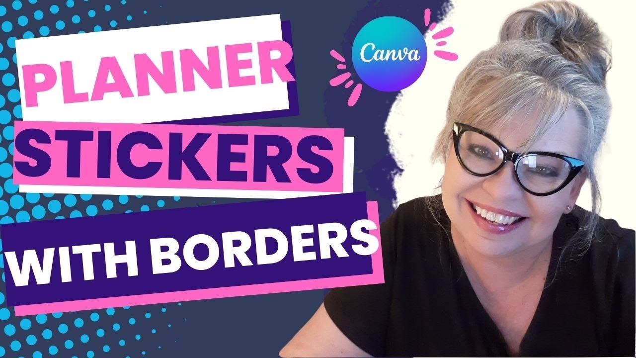 How to Make Planner Stickers and Word Stickers With A Border
