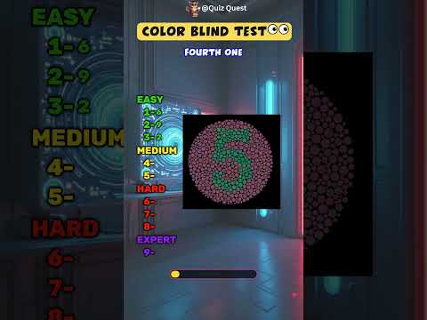 Can You Pass This Color Blind Test? π³ #ColorBlind #VisionTest #QuizChallenge