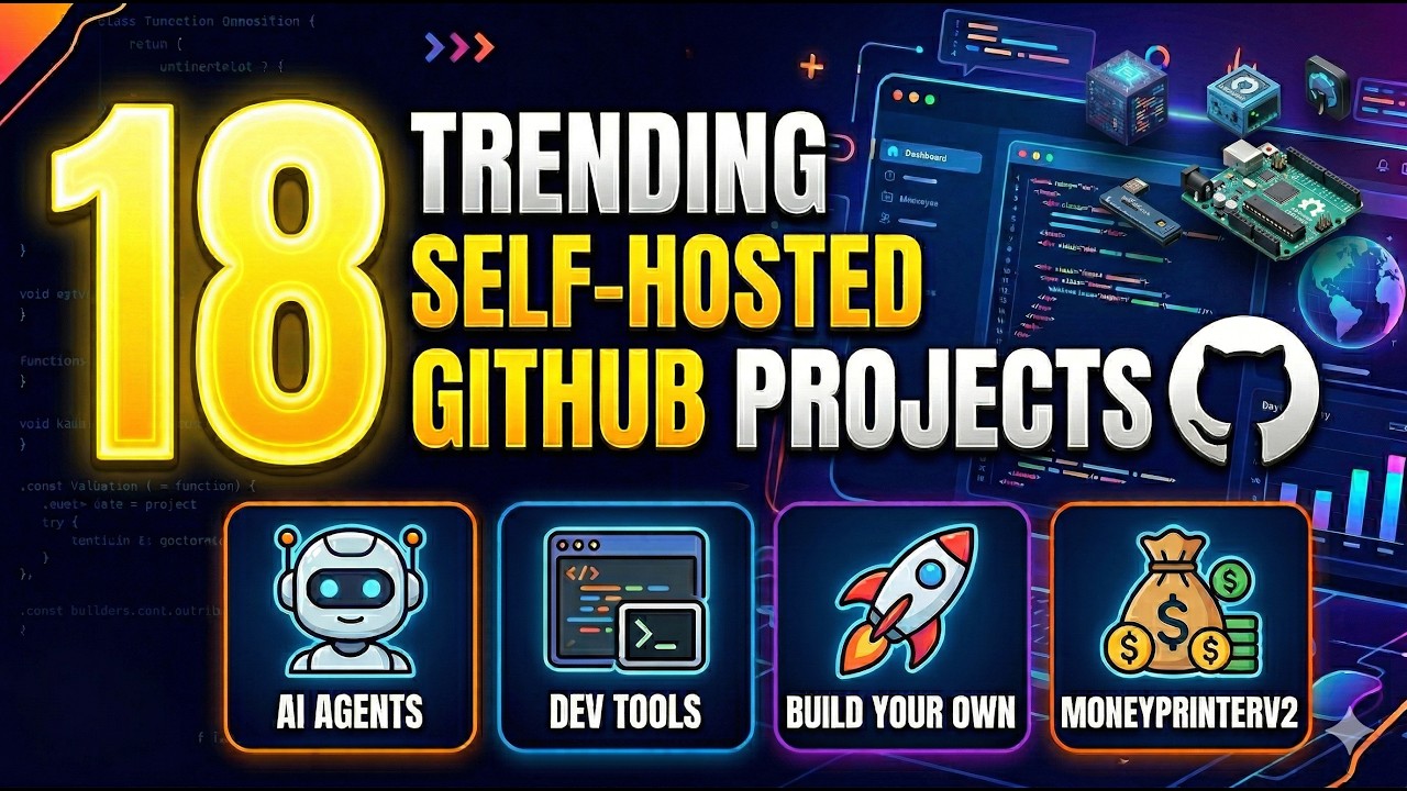 18 Trending Self-Hosted Projects on GitHub