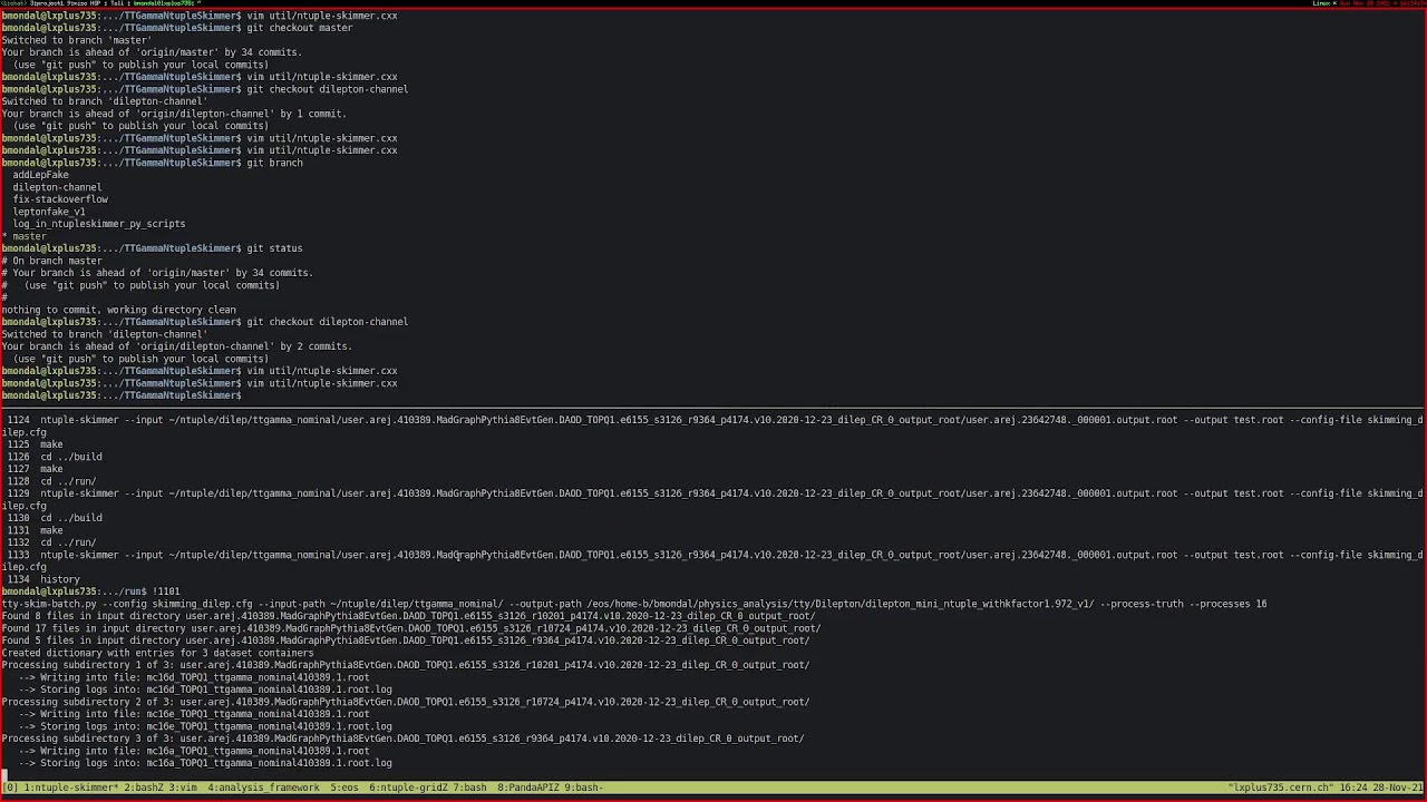 data analysis with ROOT files