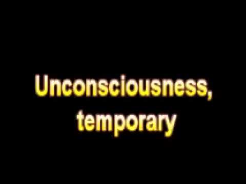 What Is The Definition Of Unconsciousness, temporary Medical School Terminology Dictionary