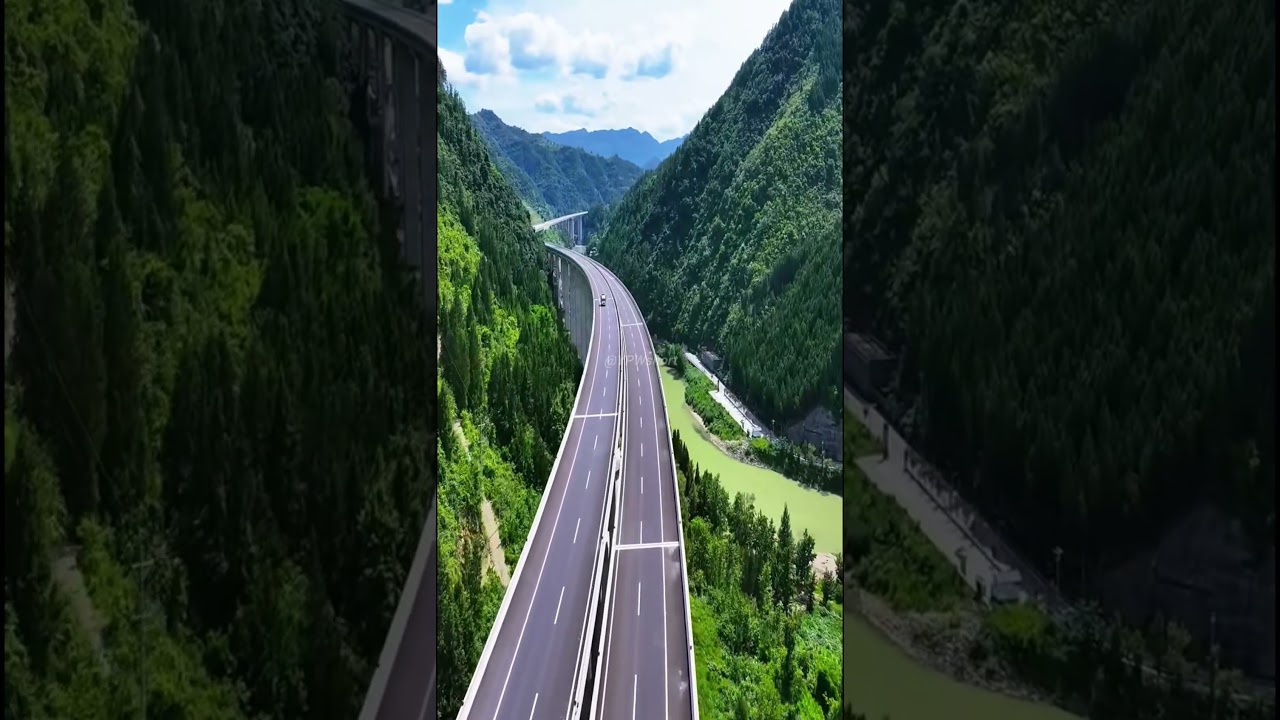 Chinese architects face challenges in building expressways in mountainous areas.#ypwshort #bridge