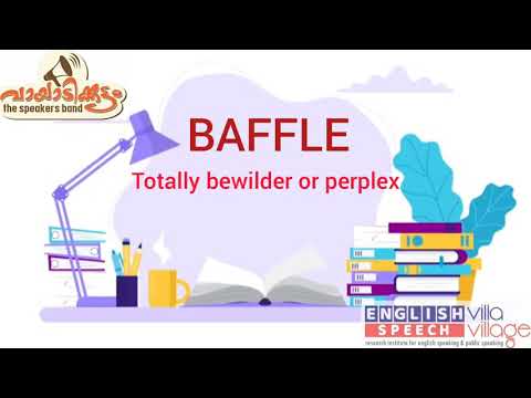 Day 135 | How to say BAFFLE | Pronunciation | Meaning | Example Sentence | Synonyms | A word A day