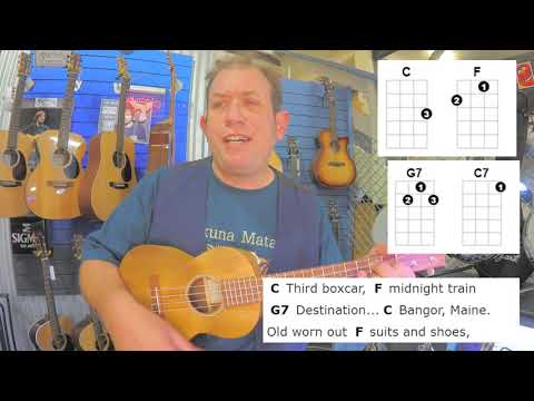 King of the Road Roger Miller ukulele strum with Justin Reed