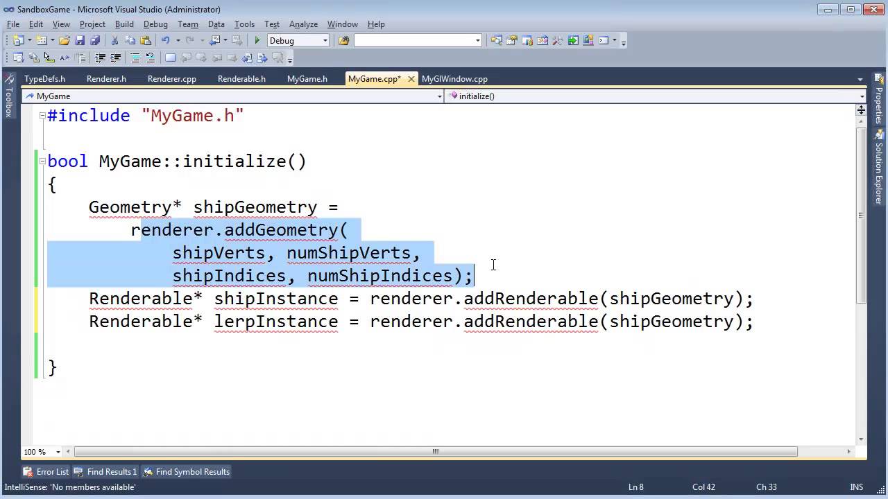 Defining the Basic Rendering Interface