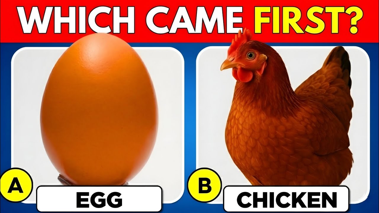Which Came First Quiz 🥚🐔 | Fun Trivia Challenge by QuizHub | General Knowledge Quiz