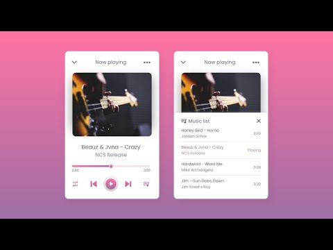 Create Custom Music Player in HTML CSS & JavaScript