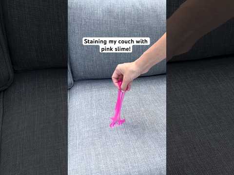 Did I ruin my couch? Staining my couch with pink slime!!