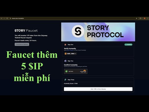 Faucet thêm 5 $IP testnet Story Protocol, kèo airdrop tiềm năng nhất 2024