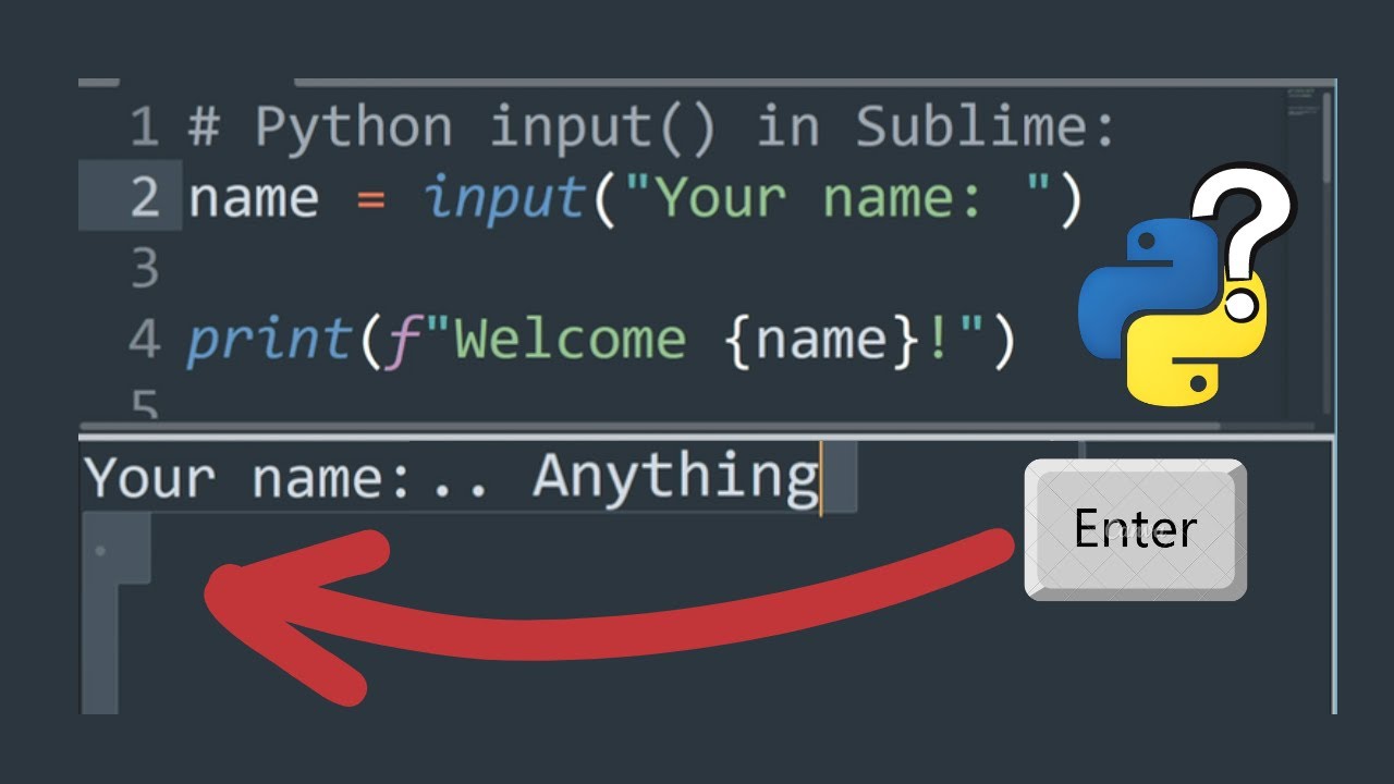 Python input( ) in Sublime Text [SOLVED]