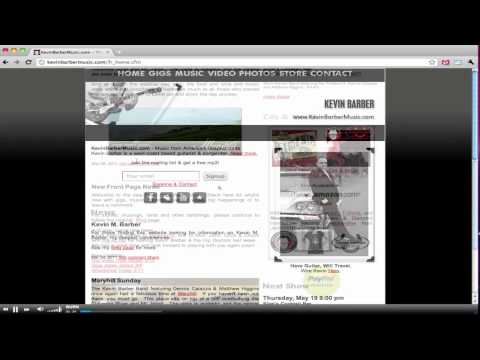 Band website review - kevinbarbermusic.com