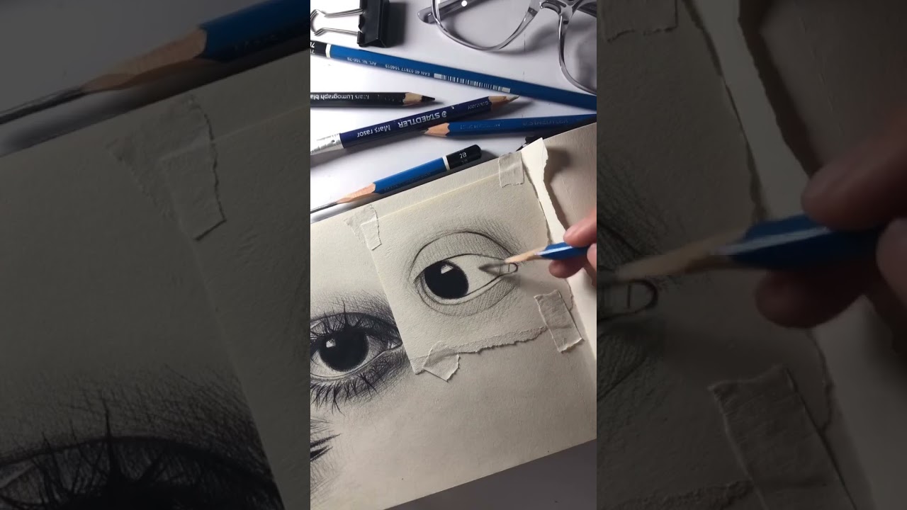 DRAWING AN EYE || SHORT VIDEO TUTORIAL FOR PENCIL ARTIST. ARTIST:sanarrt
