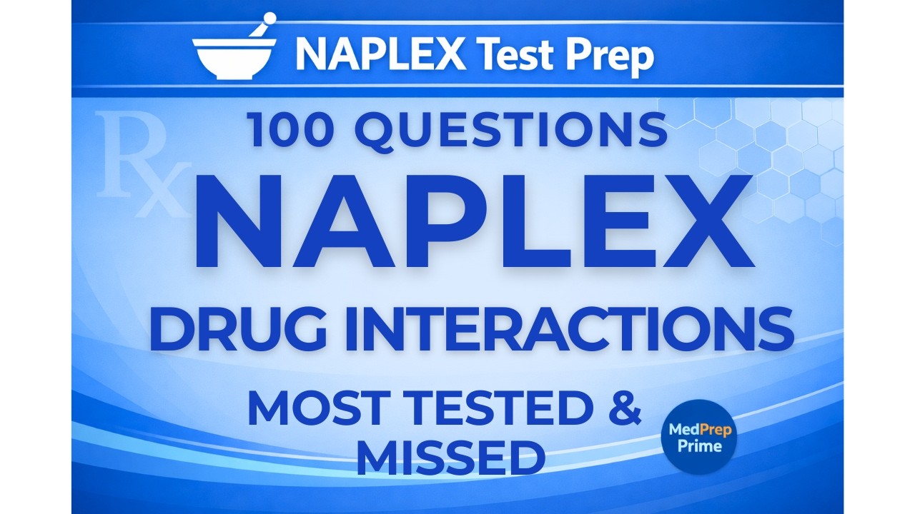 NAPLEX Drug Interactions Practice Test – 100 Exam-Level Questions You Must Know | Set 1
