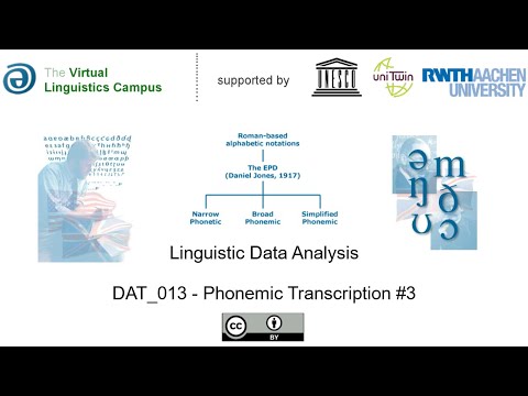DAT_013 - Phonemic Transcription - VLC Series #3