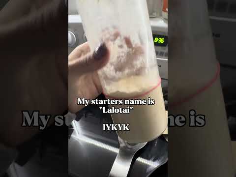 When kids name sourdough starter! #sourdough #kids #disney