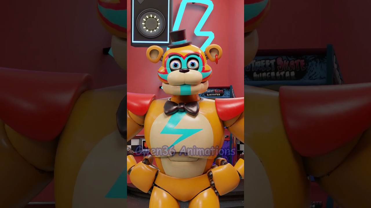 No More Theory [SECURITY BREACH/Blender] #fnaf #fnafblender #glamrockfreddy #roxannewolf #fnafsb