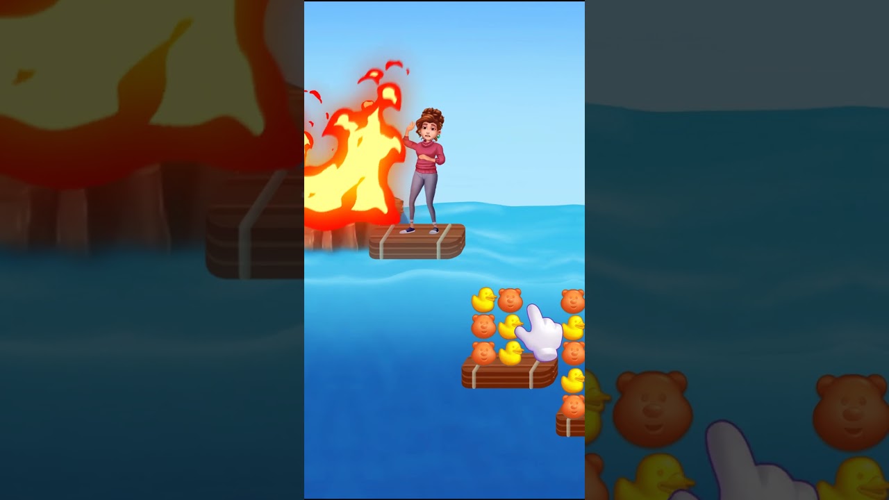 Funtown : Match 3 game | Rescue Zoe from the Sharks