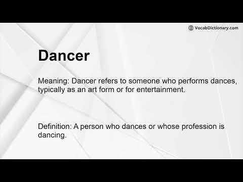Dancer Meaning