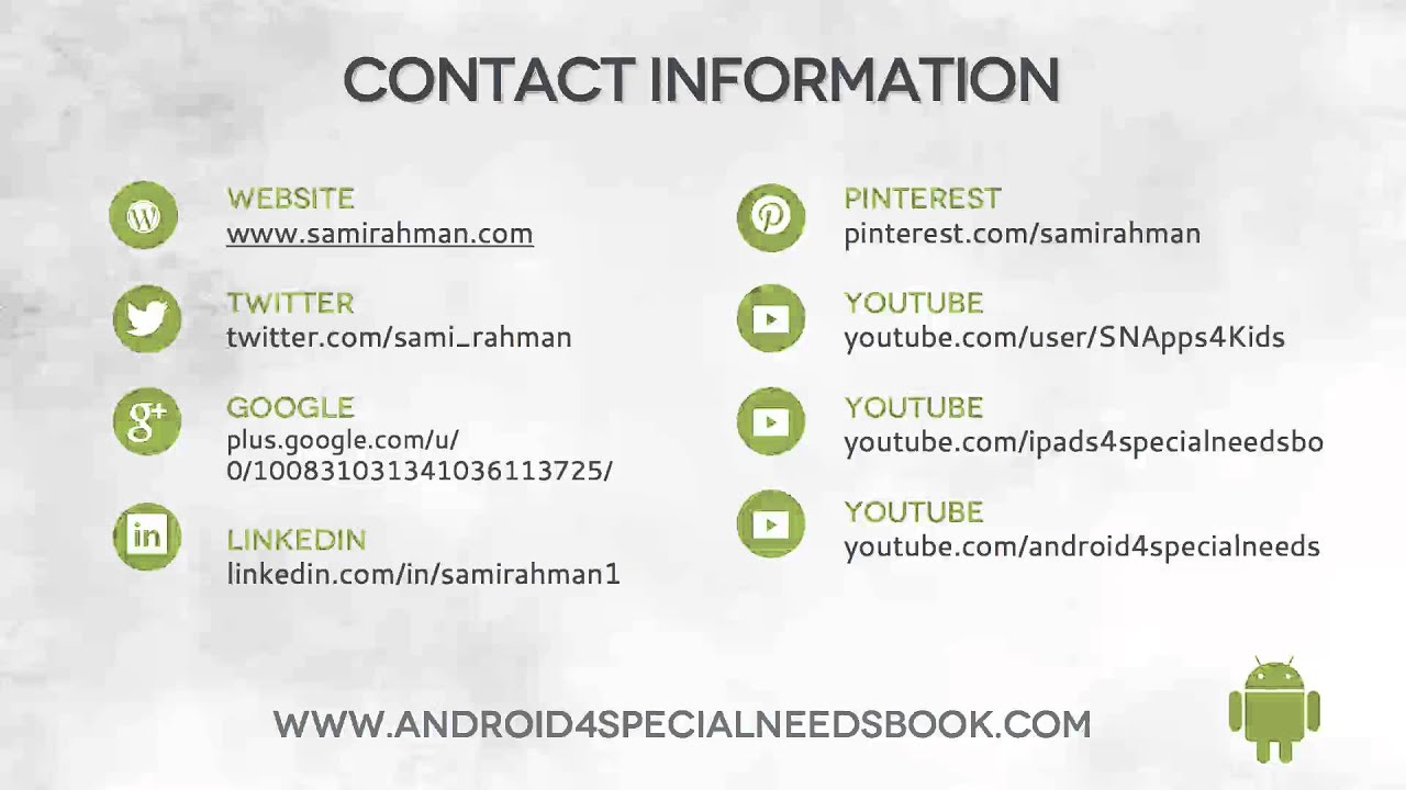 Contact Me - Lesson 33 - Android Accessibility Features Course