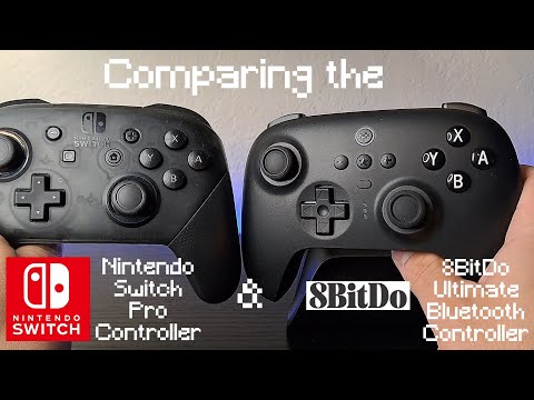 Comparing the Nintendo Switch Pro and 8BitDo Ultimate Bluetooth Controllers