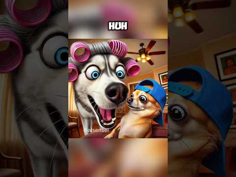 Chihuahua outsmarts his mom 😂 #ai #aiart #aiartwork #chatgpt #aigenerated #aiartist #meme #copilot