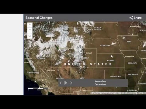 Examining Snow Cover and other Seasonal Changes on Maps
