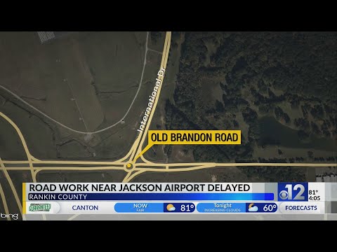 Lane closure near Jackson Airport delayed by weather