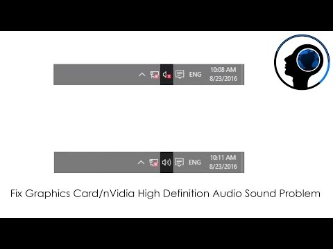 Fix Graphics Card/nVidia High Definition Audio Sound Problem